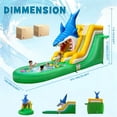 Esheno Commercial Water Slide 25ft Long Inflatable with 10.5㎡ Pool 0 ...