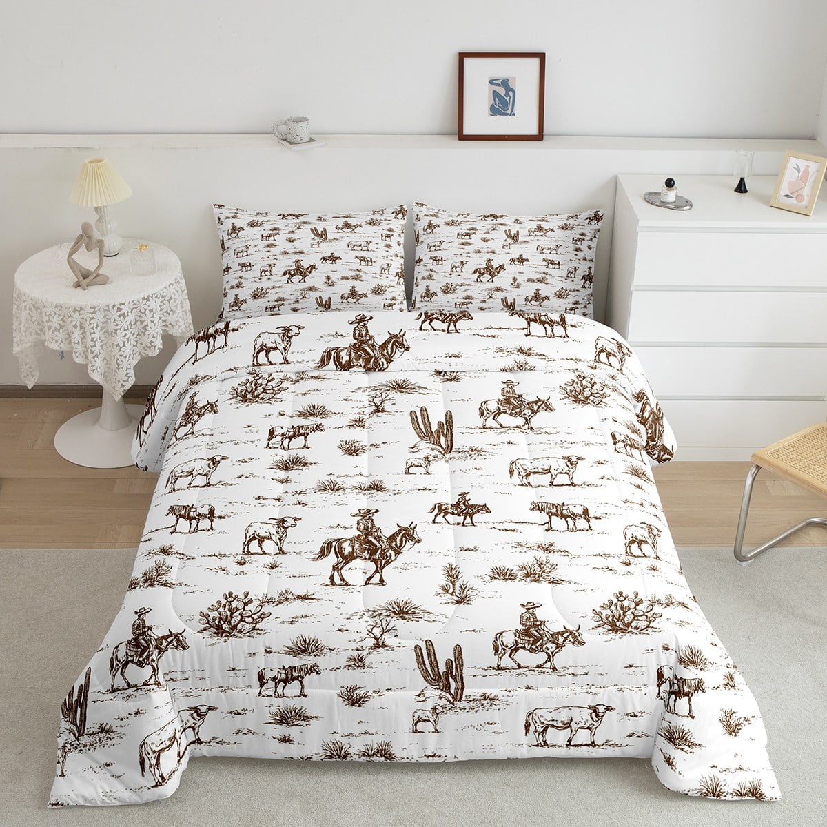 Click here for Erosebridal Cowboy Bedding Twin Comforter Set  Rus... prices