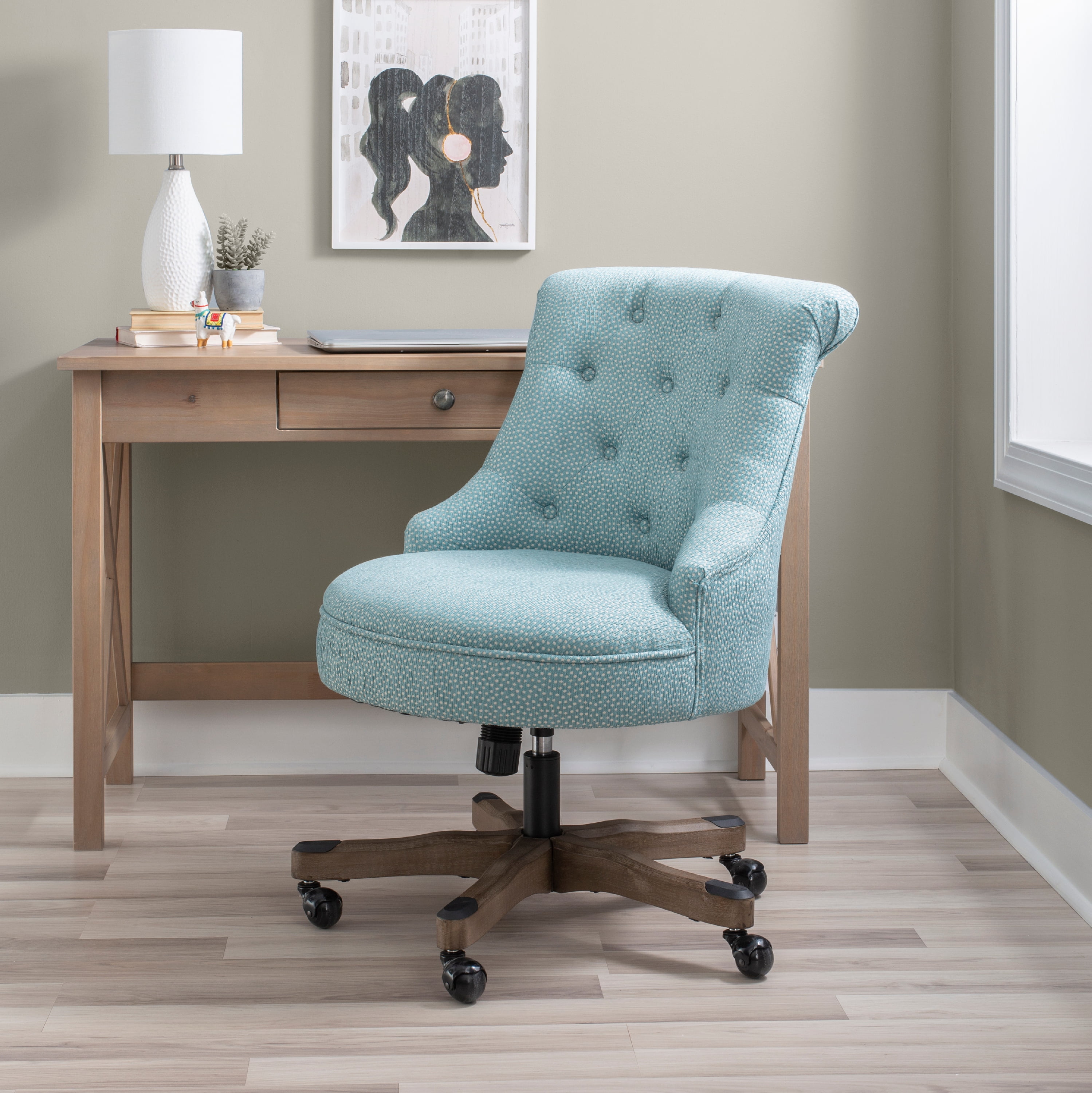 Linon Ragan Task Chairs with Adjustable Height and Swivel, 275 lb ...