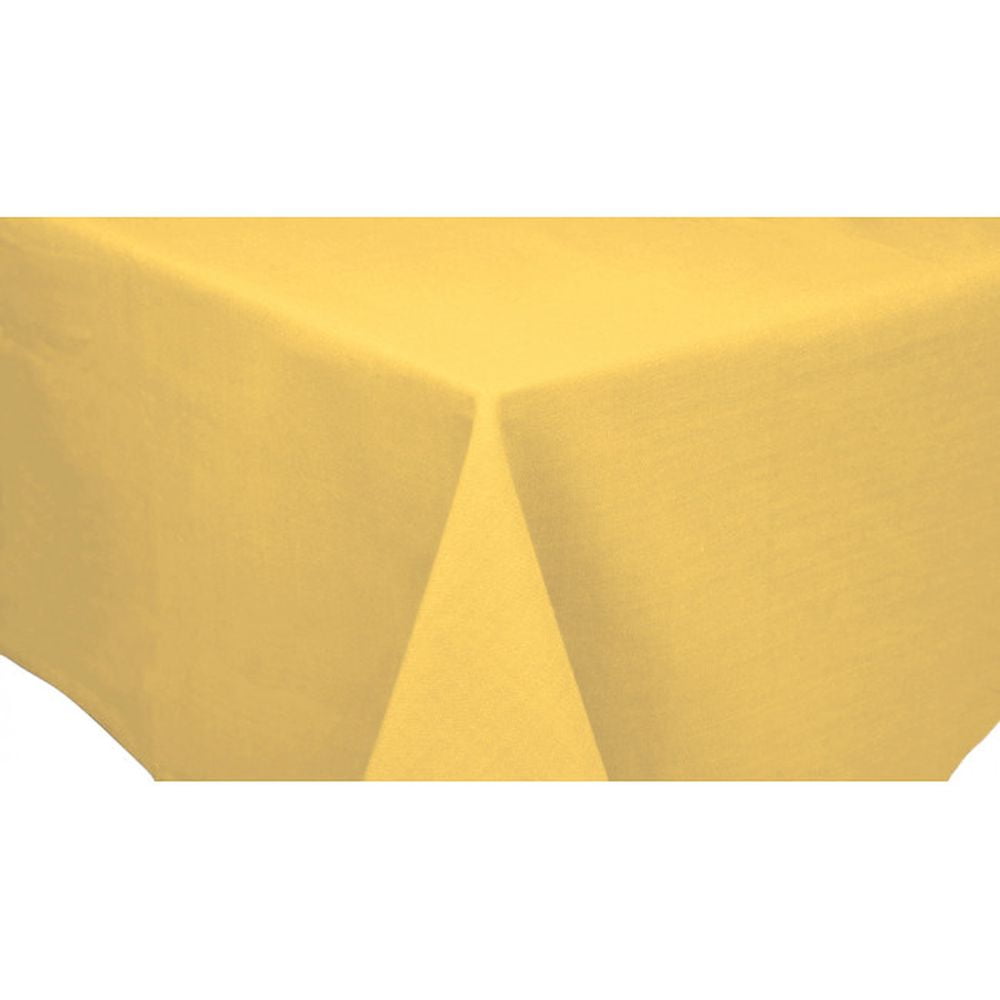 60 "x 86" Oval Yellow Solid Color Table Cloth - Walmart.com