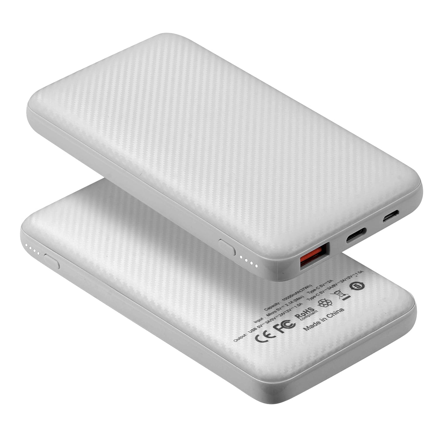 Universal Charge 10000Mah External Power Bank W/ Quick Charge 3.0 Us ...