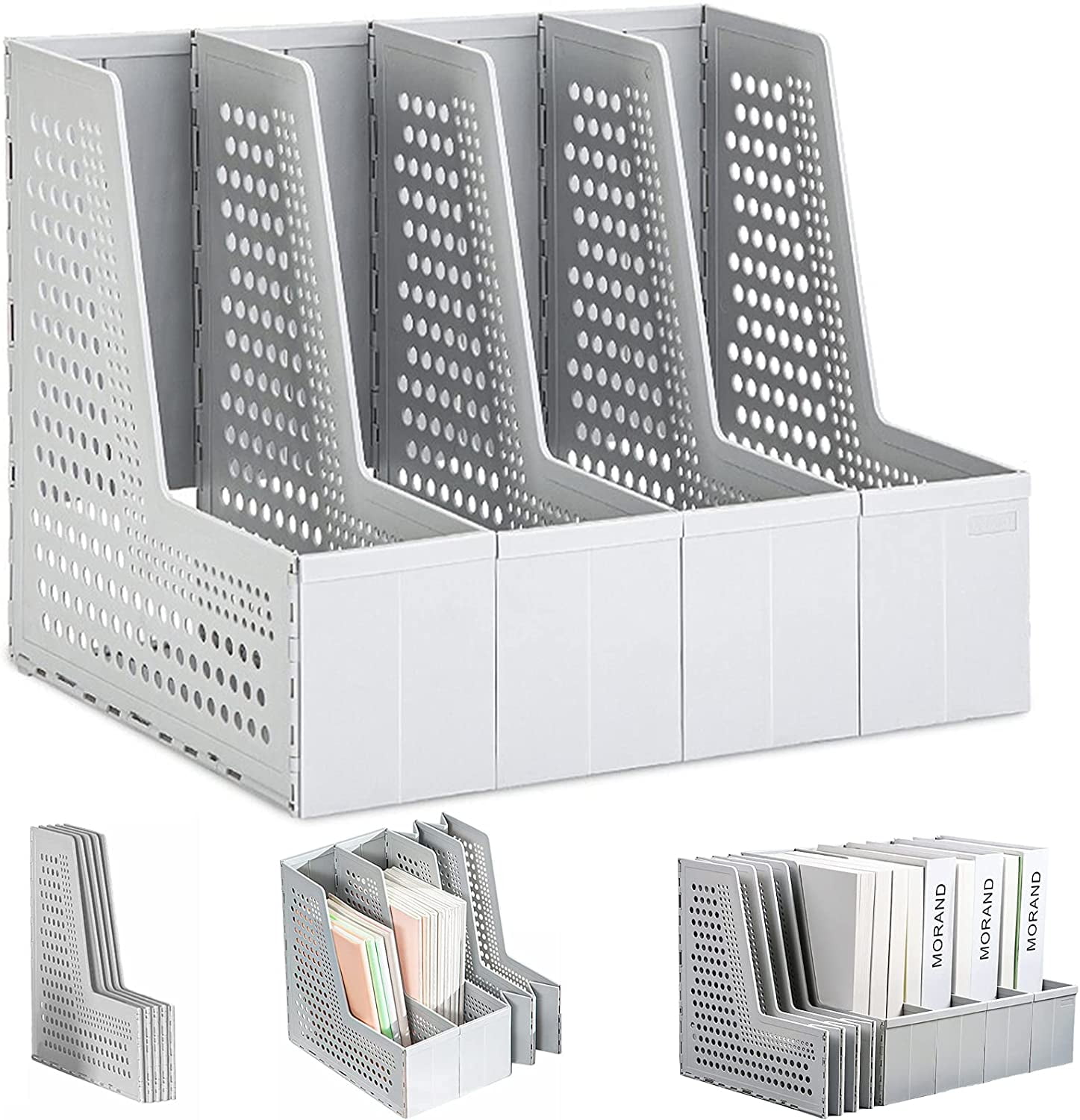 Lemical Collapsible File Organizer No Assembly Office A4 Organizer ...