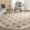 SAFAVIEH Amherst Chandler Geometric Area Rug, Wheat/Beige, 7' x 7 ...