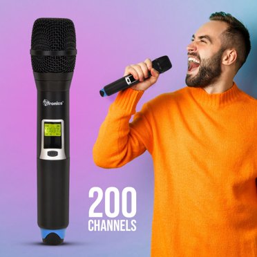 Sound Town Professional UHF Handheld Wireless Microphone System with LED Display, 4 Handheld ...