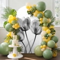 Abstract Tulip Flower Arch Backdrop Cover 6 FT Vintage Black Floral ...