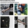 Retractable Keychain Carabiner Key Holders - Heavy Duty Retractable Key ...