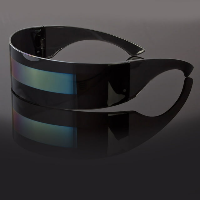 Futuristic Robocop Cyclops Outter Space Robot Shield Sunglasses ...