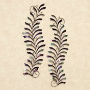 Diamond Interlink Metal Contemporary Silver Wall Art Sculpture 40 x 20 ...