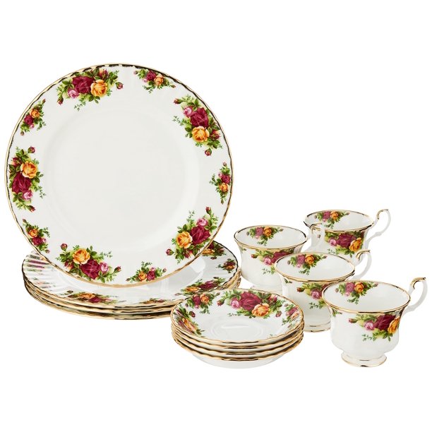 Royal Doulton Royal Albert Old Country Roses 12-Piece Dinnerware Set ...