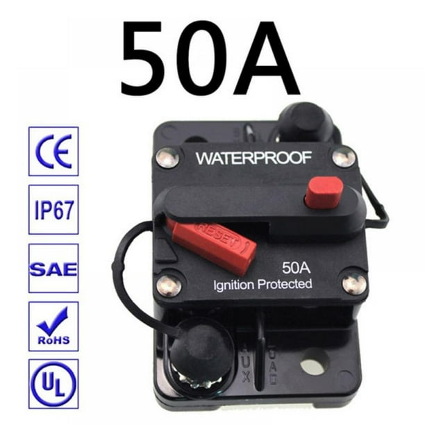 Circuit Breaker for Boat Trolling with Manual Reset,Water Proof,12V ...