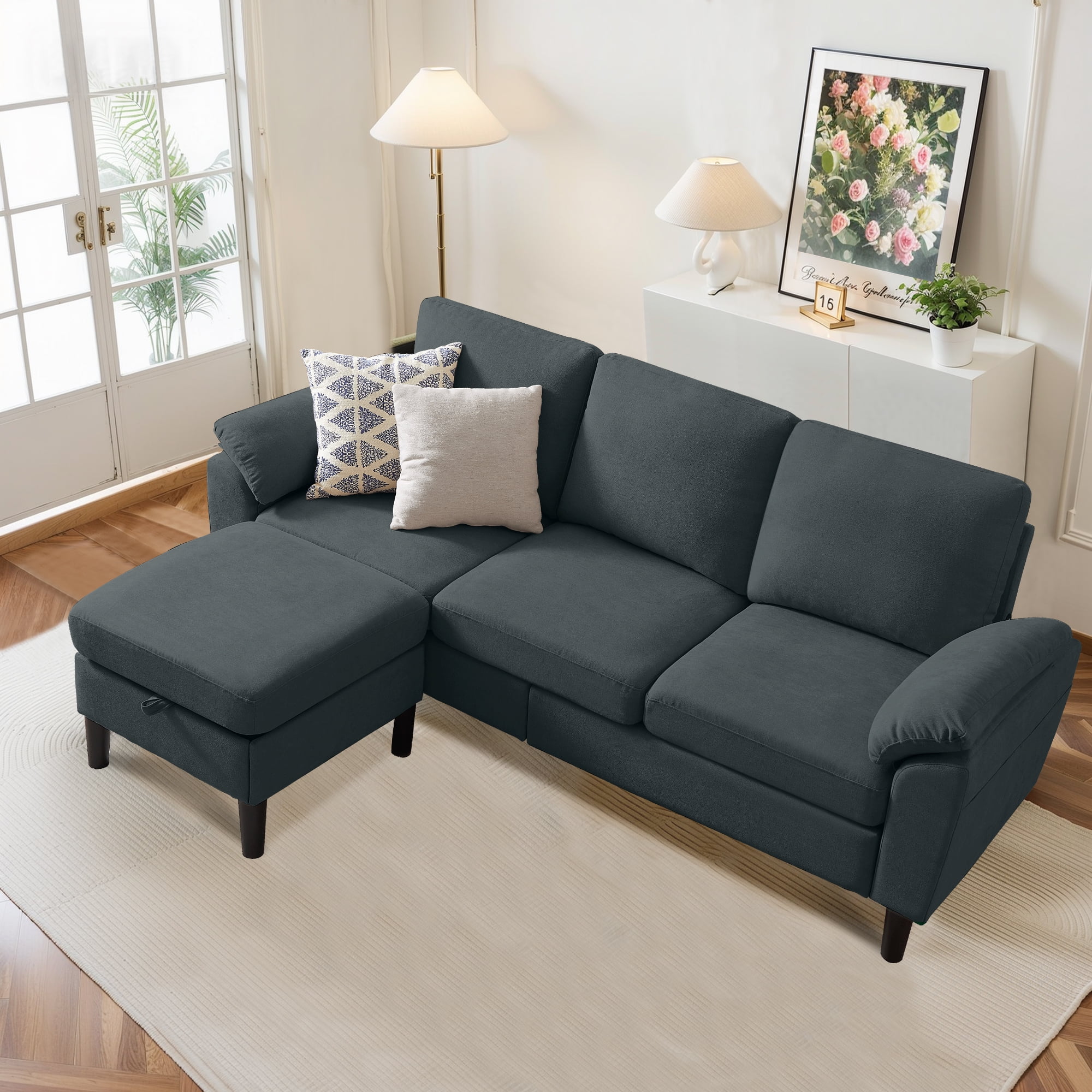 Click here for Pingliang Home Sectional Sofa Couch With Storage O... prices