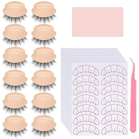 6 Pairs Replacement Eyelids Removable Realistic Eyelids with Eyelashes ...