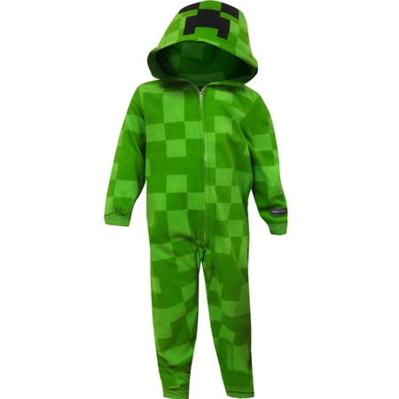AME Sleepwear - Minecraft Creeper Blanket Sleeper Pajama With Hood ...