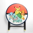 Pokemon 3 Piece Round Metal Table And Chair Set, Yellow, 24" x 24" x 20 ...