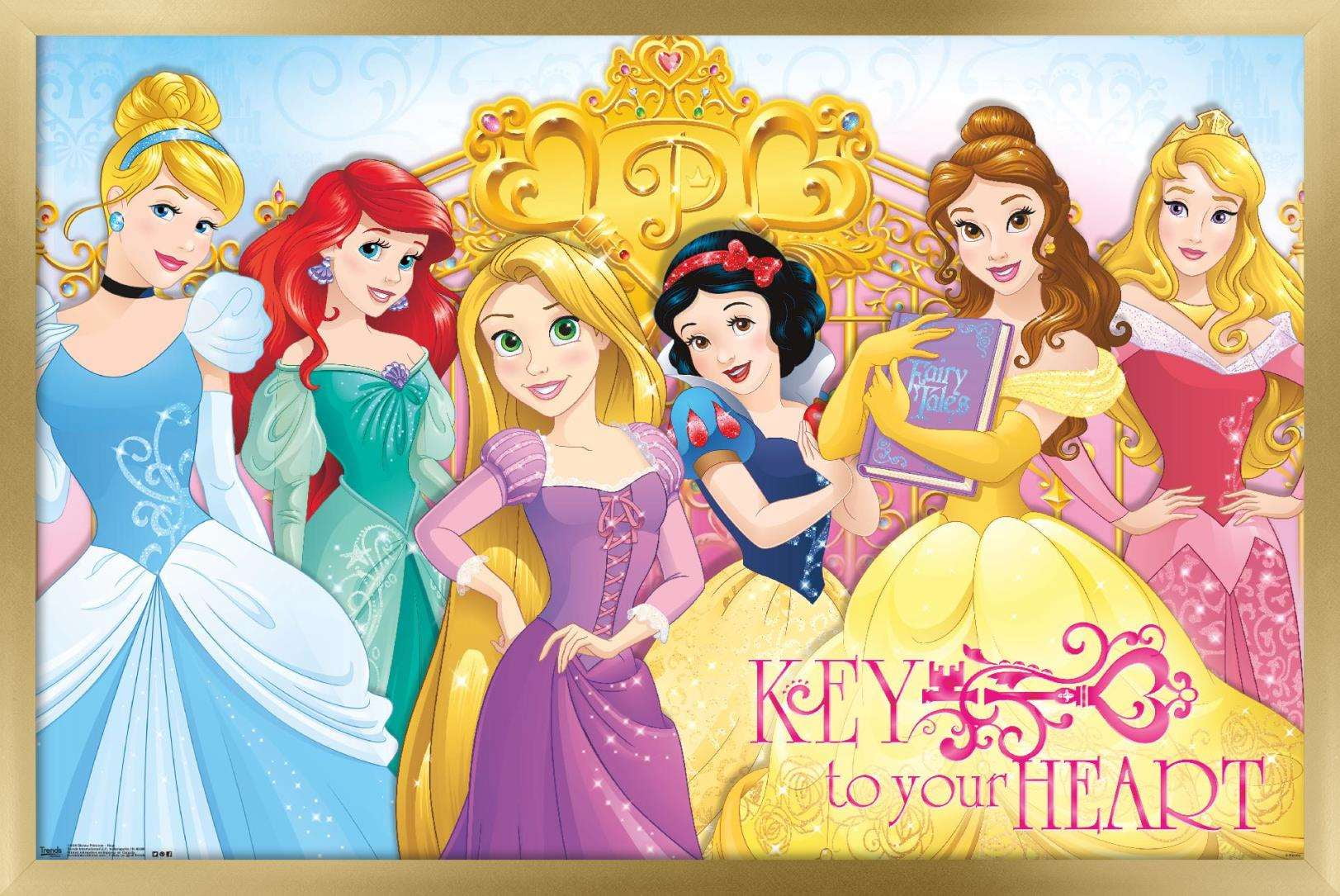 Disney Princess - Keys Wall Poster, 22.375" x 34", Framed - Walmart.com