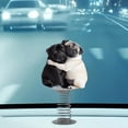 Acrylic 2D Dog Spring Ornament with Shake Function for Car and Desktop ...