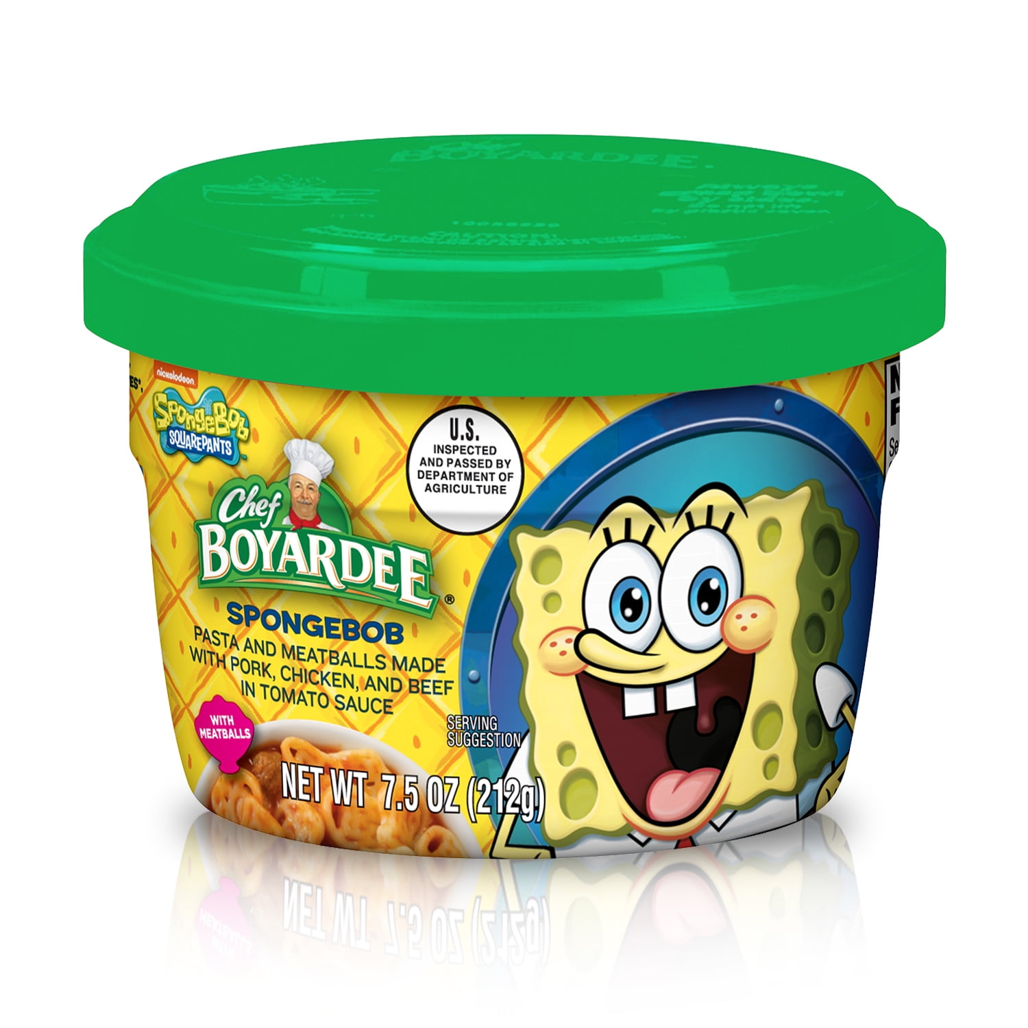 Chef Boyardee SpongeBob Pasta and Meatballs Made with Pork, Chicken ...
