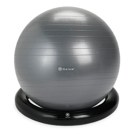 Gaiam Yoga Ball Inflatable Stability Ring Exercise Ball Holder - Turn ...