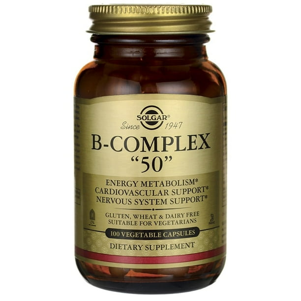 Solgar B-Complex "50" 100 Veg Caps - Walmart.com