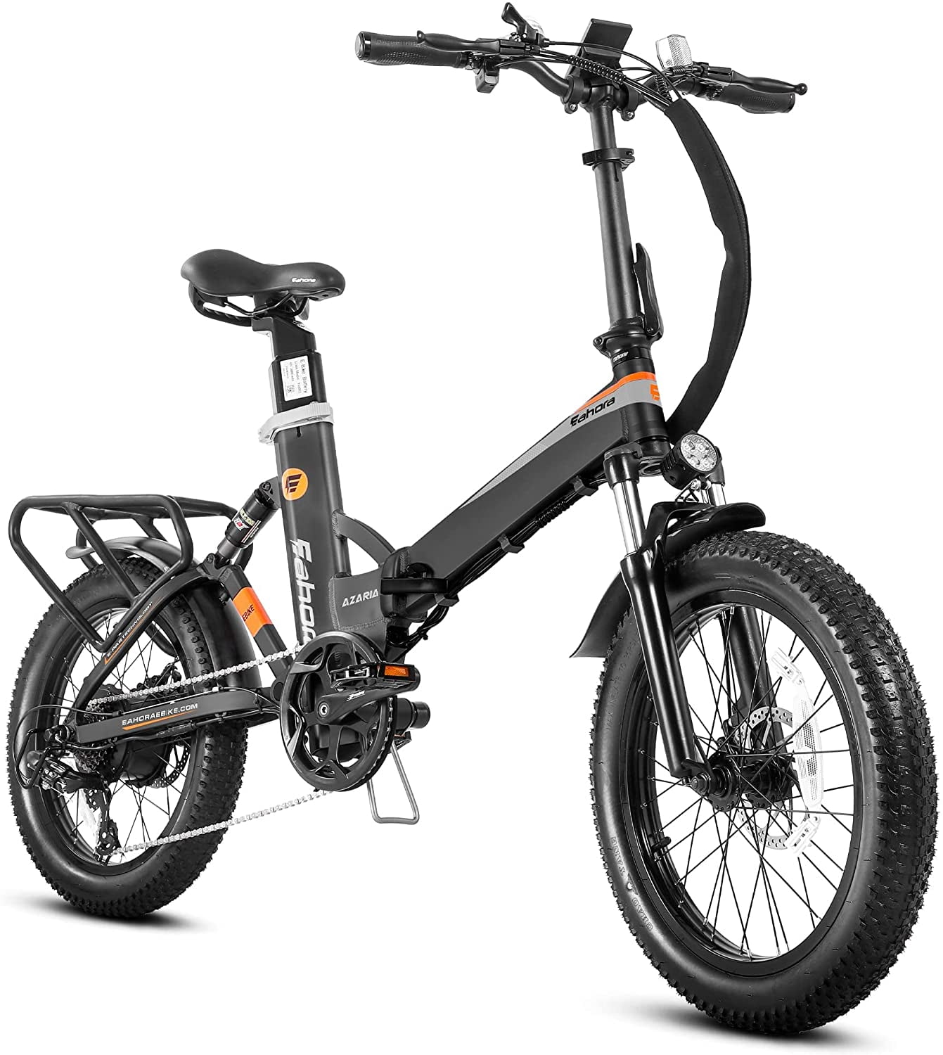 Eahora 20 in. Folding Electric Bike 750W Fat Tire Bicycle 28Mph Ebike ...