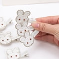 1 Pair Embroidered Rabbit Hair Clips Adorable Design Hairpins for Kids ...