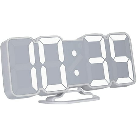 EAAGD 3D Wireless Remote Digital Wall Alarm Clock, with 115 Color ...