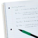 Pen + Gear Wide Ruled 1-Subject Notebook with Inside Pockets, 9" x 11 ...