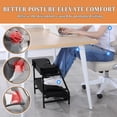 HOMBYS Adjustable Double Step Footrest, High-Density Foam with Sturdy ...
