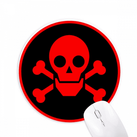 Red Dangerous Checal Toxic Radiation Symbol Mouse Pad Comfortable Game ...
