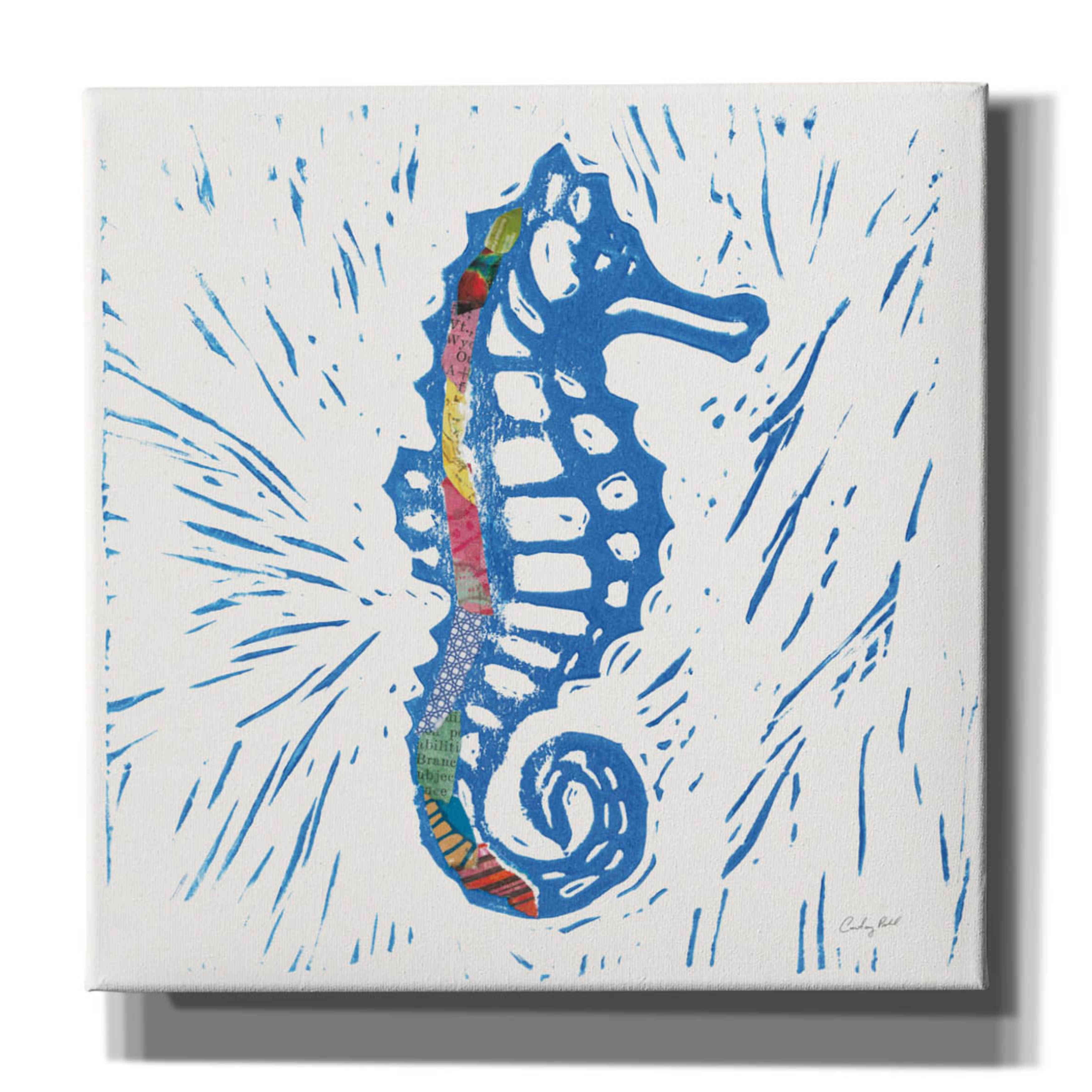 Epic Graffiti 'Sea Creature Sea Horse Color' by Courtney Prahl, Giclee ...
