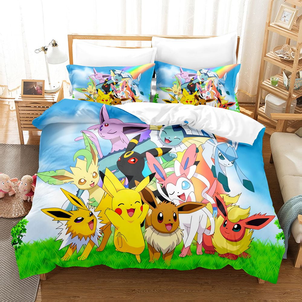Click here for Unbranded Pokemon Cartoon Bedding Set - Comforter... prices