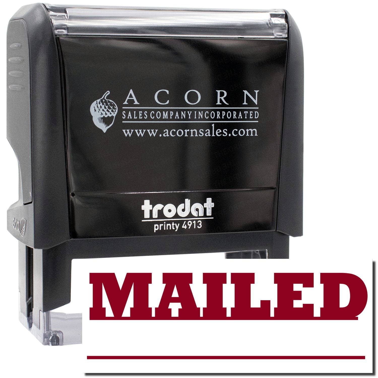 Large Self-Inking Mailed with Date Line Stamp, Trodat Printy 4913, Press and Print Stamping ...