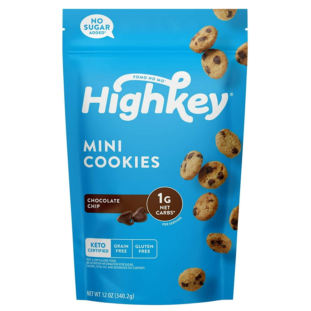 HighKey Chocolate Chip Mini Cookies, 12 Ounce - Walmart.com - Walmart.com