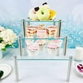 6 Pack Tempered Glass Cake Stands Set: 9", 11", 13" Round & Rectangular ...