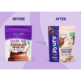 Pyure Organic Sugar-Free Chocolate Powder Milk Drink Mix, 7.23 oz ...