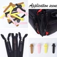 24Pcs 4 Colors Plastic Zipper Pull Tabs Grip Extender Zipper Fixer ...