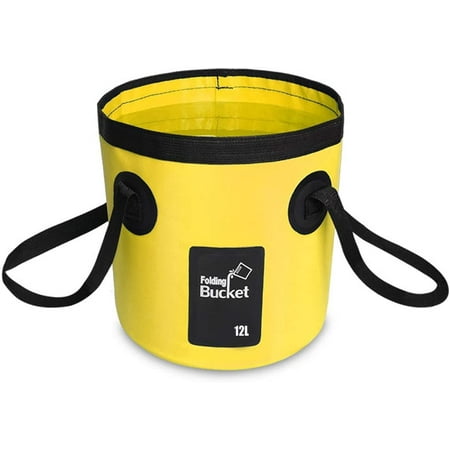FanShow Collapsible Buckets Heavy Duty Waterproof Folding Bucket,(12L ...