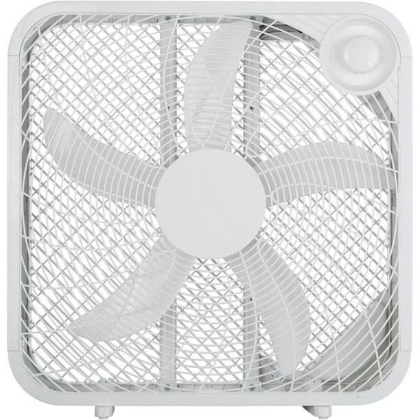 Mainstays 20" 3-Speed Box Fan, FB50-16HW, White - Walmart.com