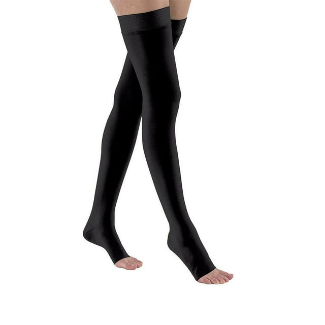 JOBST Relief 20-30 mmHg Compression Stockings, Thigh High Silicone Band ...