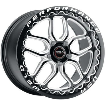 Weld V-Series 1-Piece 15x3.5 / 5x4.75 BP / 2.25in. BS Black Wheel - Non ...