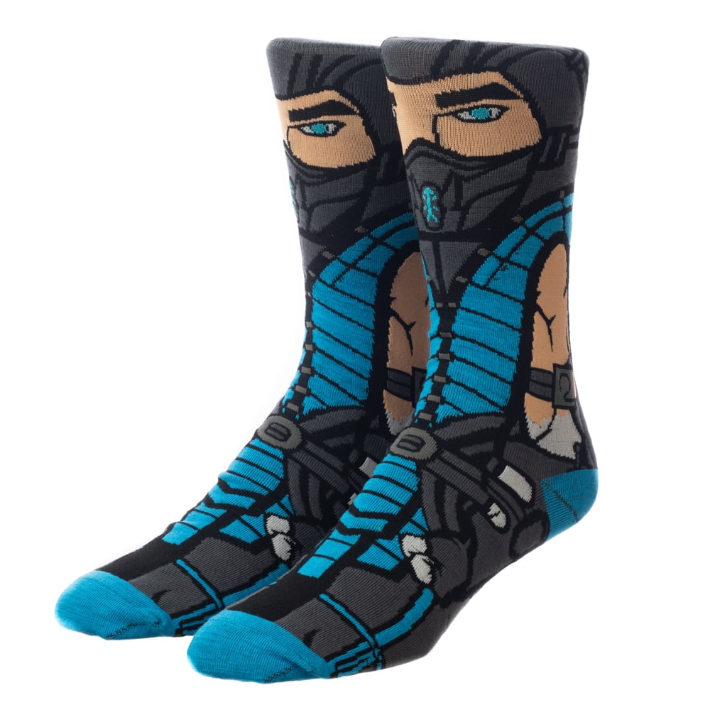 Mortal Kombat Sub Zero 360 Character Crew Sock - Walmart.com