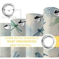 Blue Flora Blackout Curtains for Bedroom/Living Room, Thermal Insulated ...