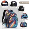 ALAZA Glitter Dragon School Backpack Elementary Bag Student Bookbag ...