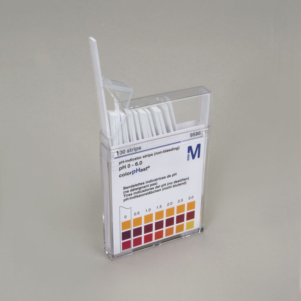 Universal pH Indicator Strips, Range 0-6, Pack of 100 - Walmart.com ...