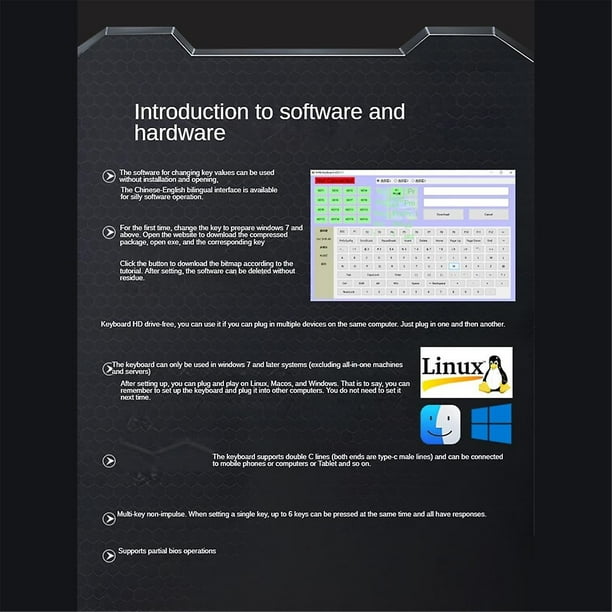 Mini Teclado de Programación de macros DENGXMXG 3 teclas para Photoshop Gaming Hotswap | Bodega ...