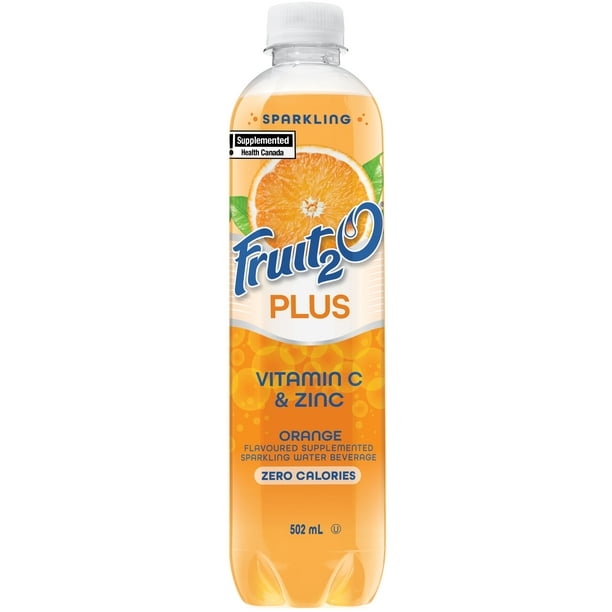 FRUIT2O PLUS SPKLNG Orange Vit C, 502 ML - Walmart.ca