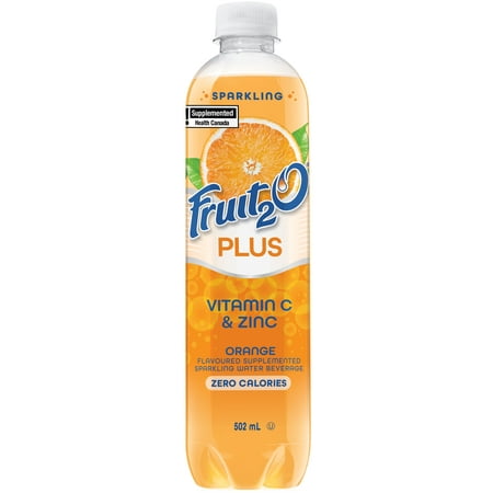 FRUIT2O PLUS SPKLNG Orange Vit C, 502 ML - Walmart.ca