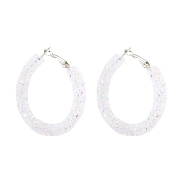 LYUMO - LYUMO Large Loop earrings, Big Hoop Earrings, 4Colors 1Pairs ... LYUMO - LYUMO Large Loop earrings, Big Hoop Earrings, 4Colors 1Pairs ...