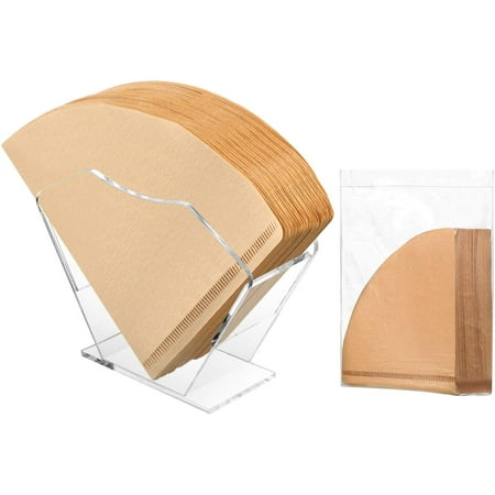200-Count Paper Coffee Filters Cone Coffee Filters, Acrylic Coffee ...