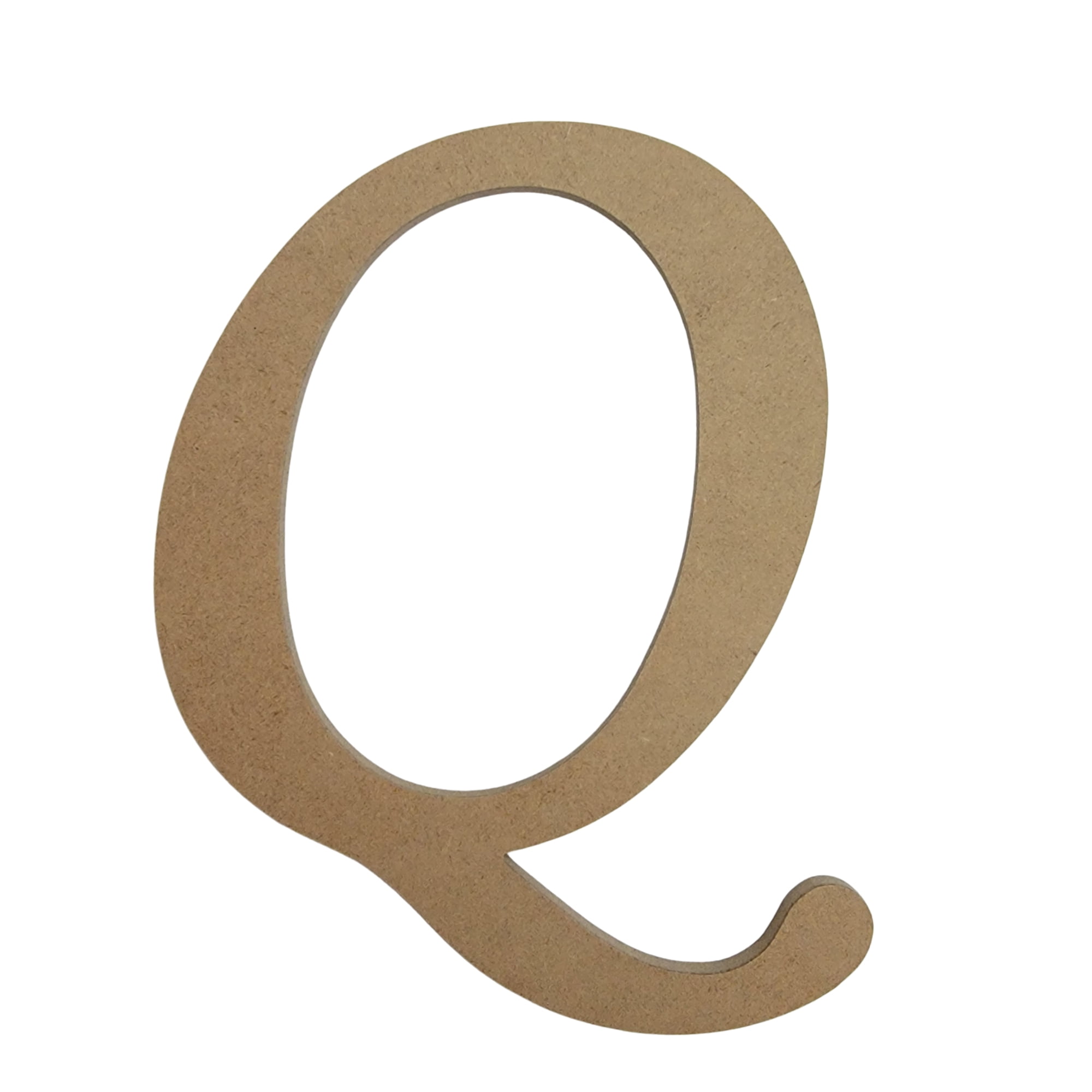 Wooden Letter Unfinished, Monotype Font, Craft Cutout - Walmart.com